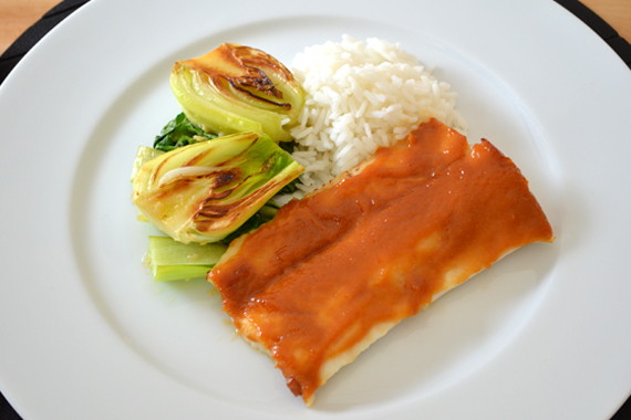 Miso-Glazed Cod with Seared Bok Choy and White Rice – You Plate It ...