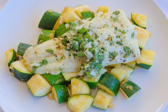 Mojo-Style Fish with Grilled Zucchini - You Plate It: Dinnertime Meal ...