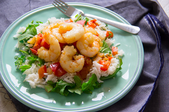 Bloody Mary Prawns with Jasmine Rice & Wilted Rocket – You Plate It ...