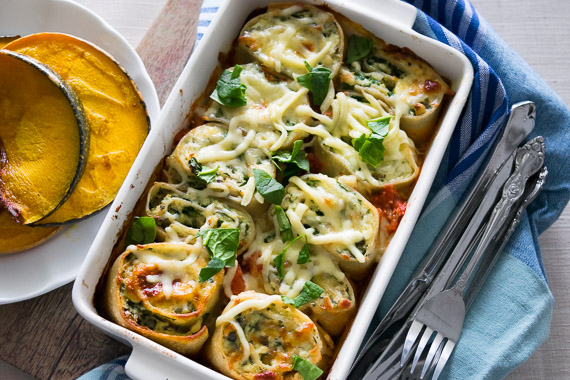 Spinach and Ricotta Rotolo with Roasted Pumpkin – You Plate It ...